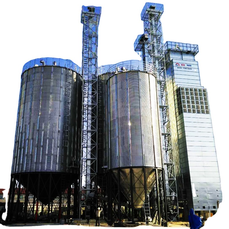 galvanized grain silo 50T-10000T grain storage bins bolted bins hopper ...