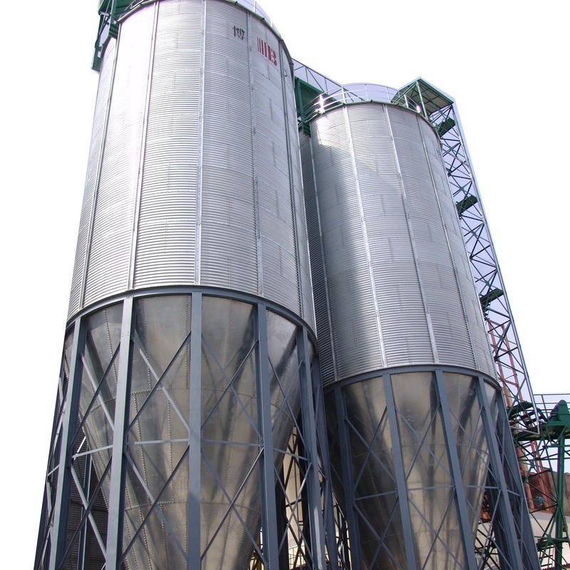 Bulk Grain Storage Boiler Used 500t - 1000t Steel Silo, Steel Silo Bins ...