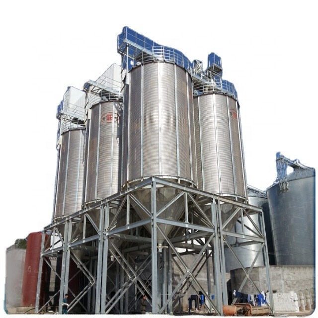 Grain Storage Used Steel Grain Storage Silo Bins , Corn Galvanized ...